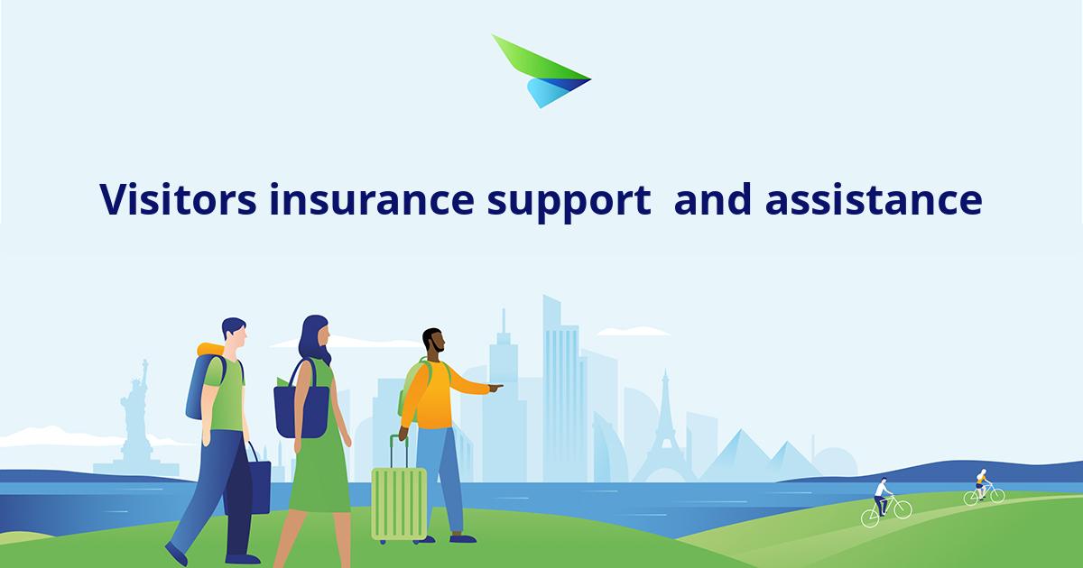 Visitors insurance support and assistance